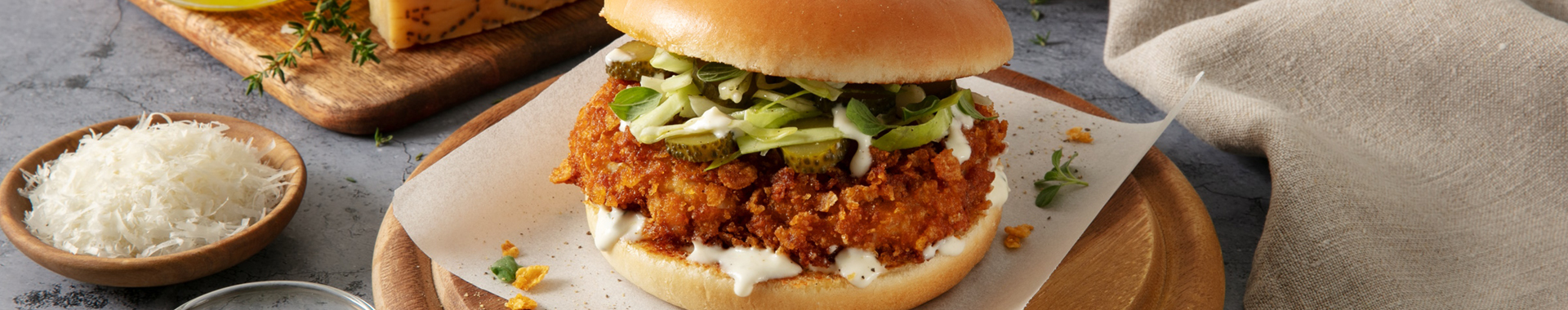 Ricetta Del Panino Al Pollo Croccante Hamburger Di Pollo E Maiale Con